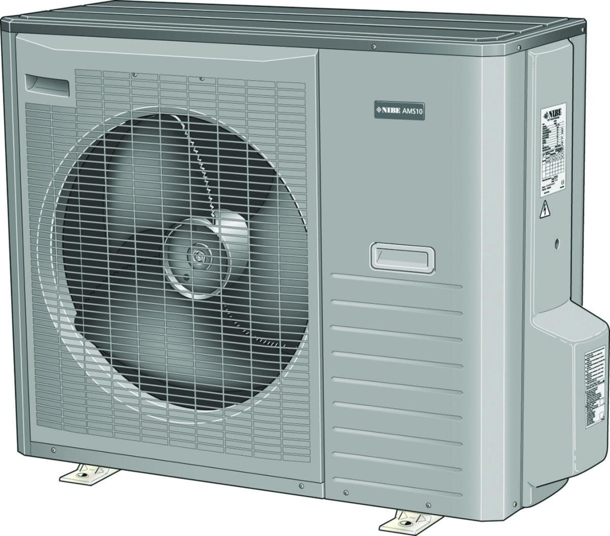 Ams10-8 nibe split vp inkl trågvärmare - värmepump, split...