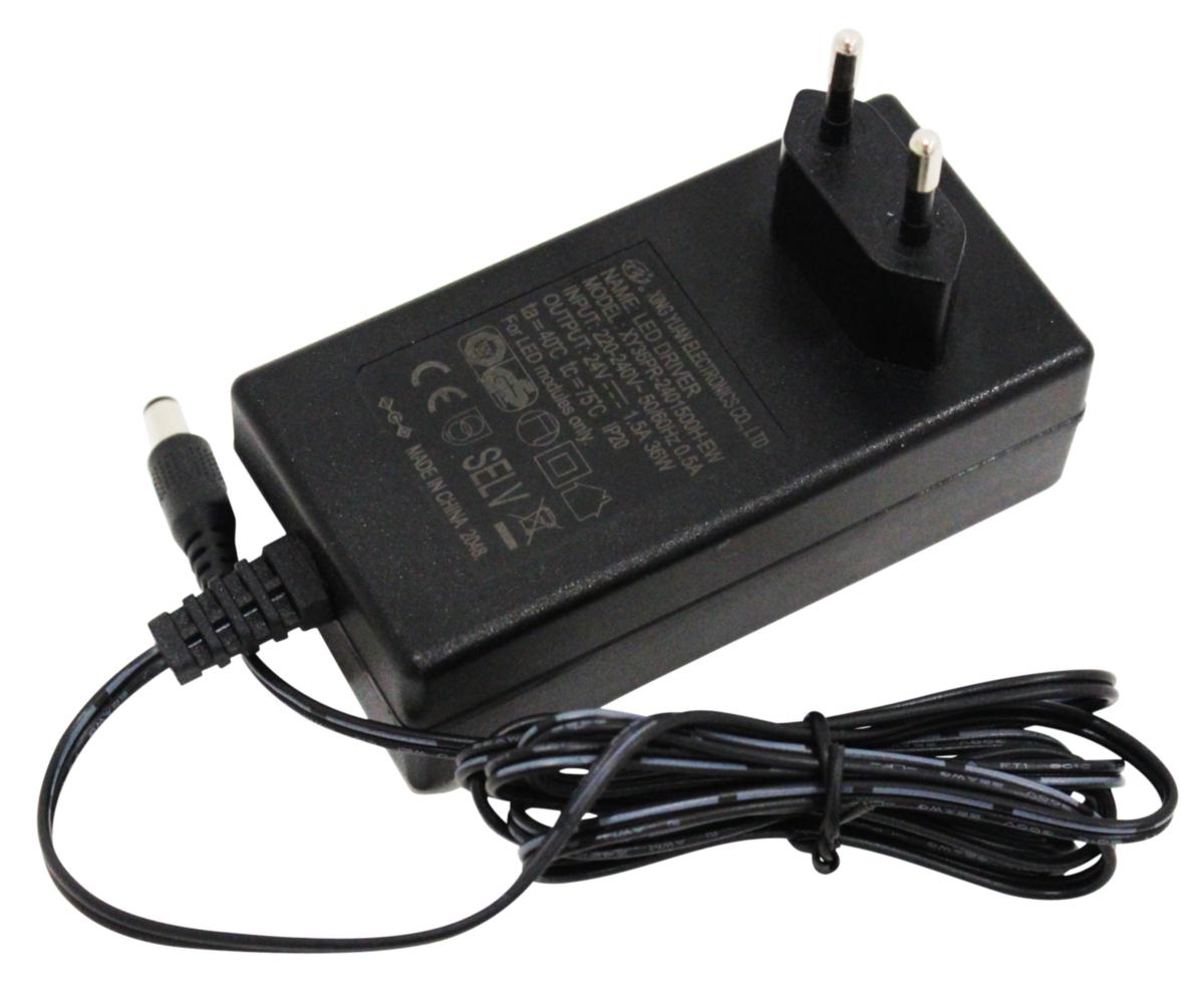 Drivdon 24v 36w 1.5a stickprop med kabel 1.5 m fejan - dr...