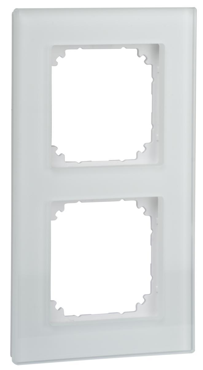 Ram 2-fack glas vit exxact solid - täckram, exxact solid,...