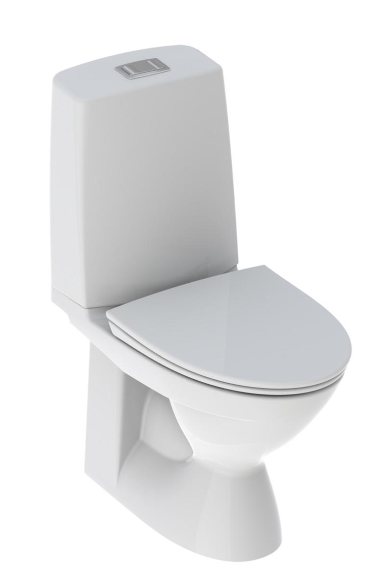 Ifö vinta wc rimfree lim dolt s-lås,mjuksits, 4/2 liter