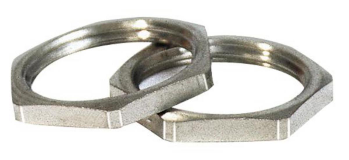 Kontramutter 54 mäss. - kontramutter mässing, pg gänga